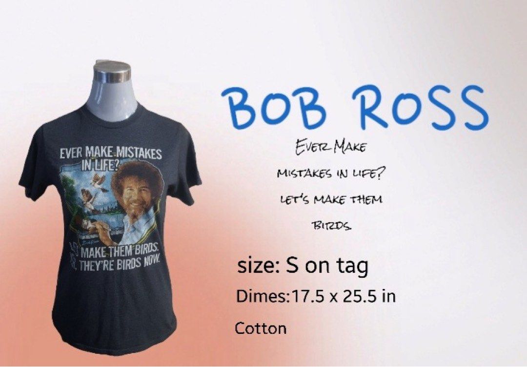 Bob Ross Classic, Women's Fashion, Tops, Shirts on Carousell