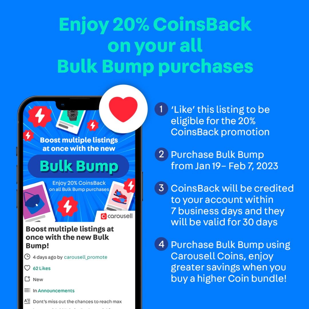 Boost multiple listings at once with the new Bulk Bumps!, Announcements ...