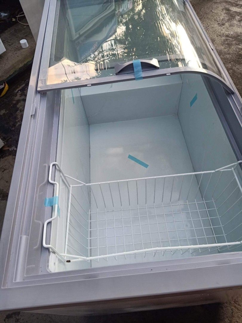 BRANDNEW COMPANY PULL OUT CURVE CHEST TYPE FREEZER SLIDING DOOR 18CUFT ...