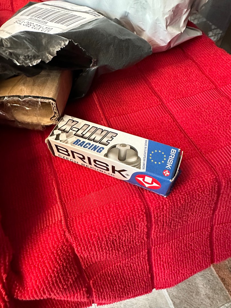 BRISK X-LINE SPARK PLUG, Motorcycles, Motorcycle Accessories on Carousell