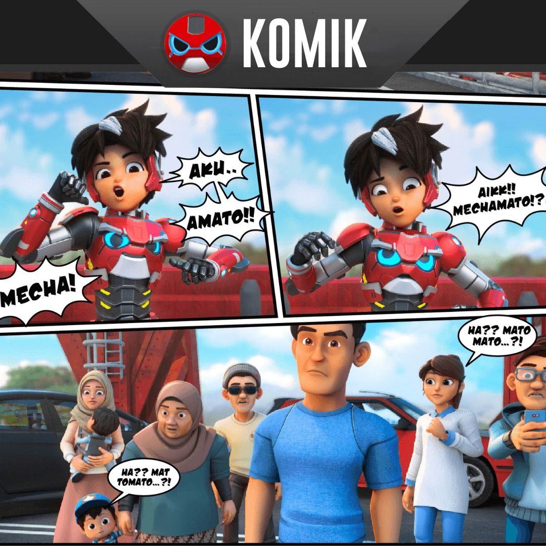 Buku Komik Mechamato Movie Wira Baharu Novel Manga Buku Cerita Kanak ...