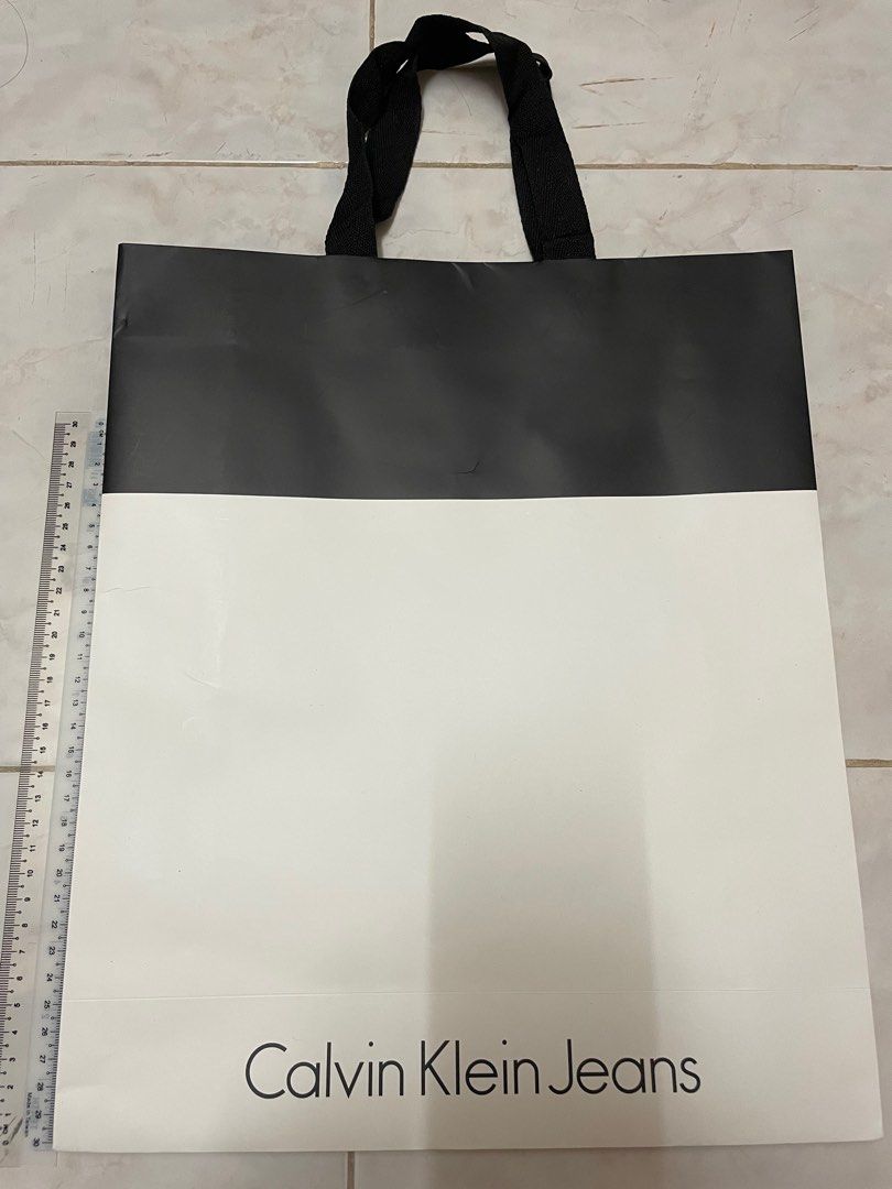 Calvin Klein Paper Bag, Luxury, Bags & Wallets on Carousell