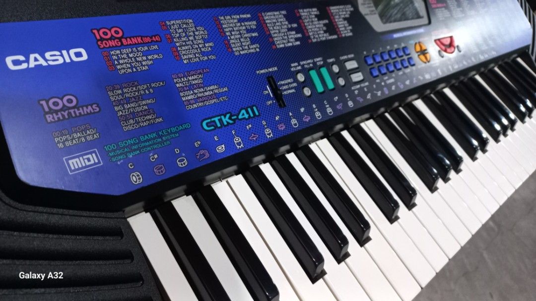 Casio CTK-411 Portable Piano Keyboard, Hobbies & Toys, Music & Media, Musical Instruments on ...