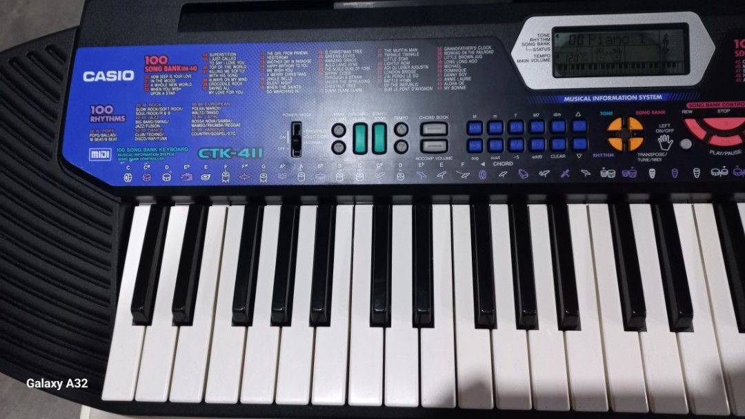 Casio CTK-411 Portable Piano Keyboard, Hobbies & Toys, Music & Media, Musical Instruments on ...