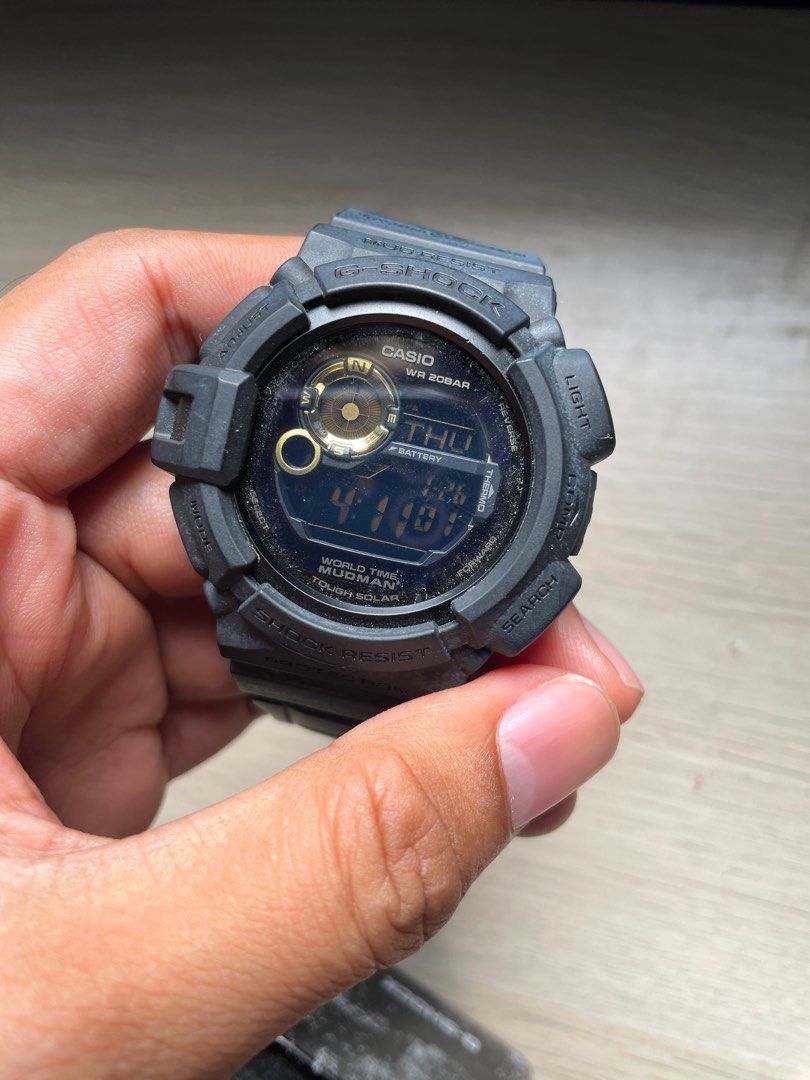 CASIO GSHOCK G9300GB Mudman Black Resin, Men's Fashion, Watches ...