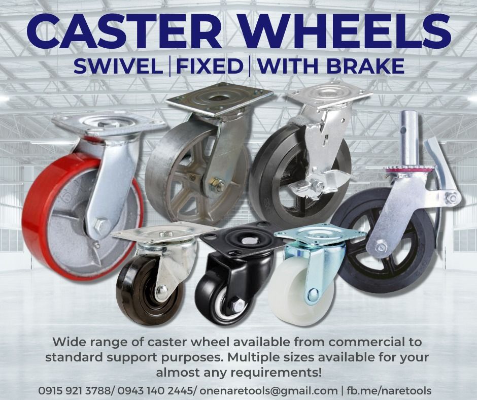 CASTER WHEELS (USES: FURNITURE MAKER, INDUSTRIAL, MEDICAL & MANY MORE ...