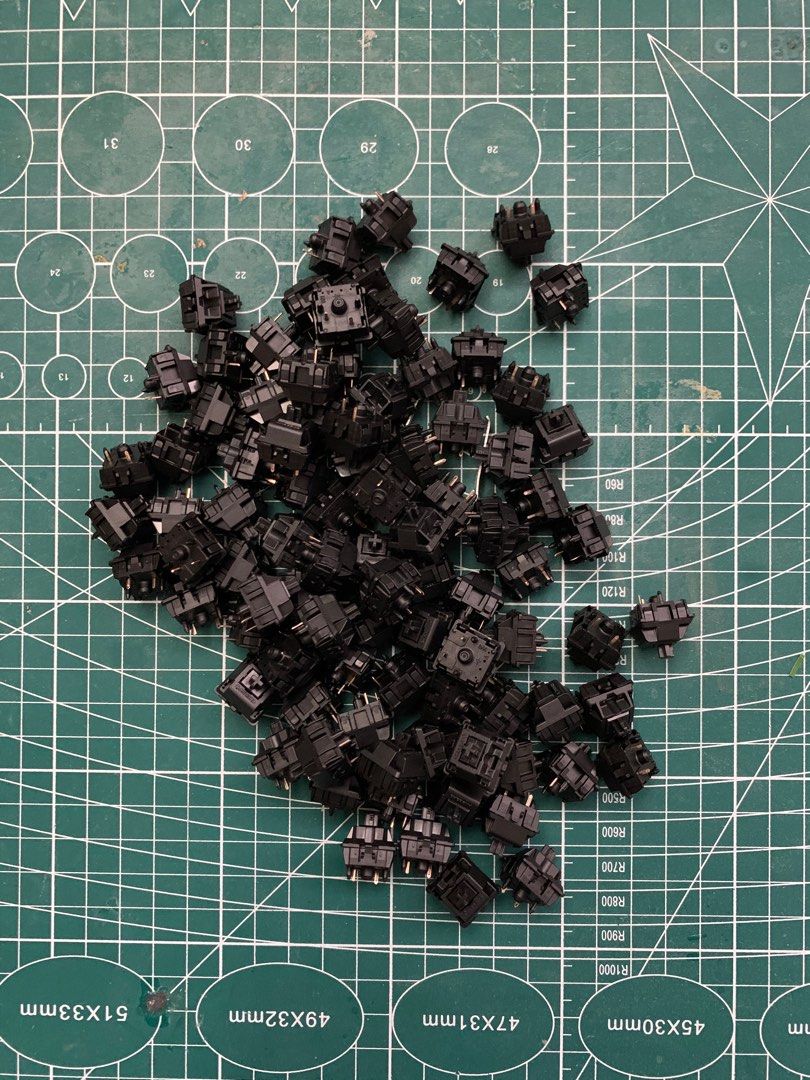Cherry mx black hyperglides 5pin, custom mechanical keyboard switches ...