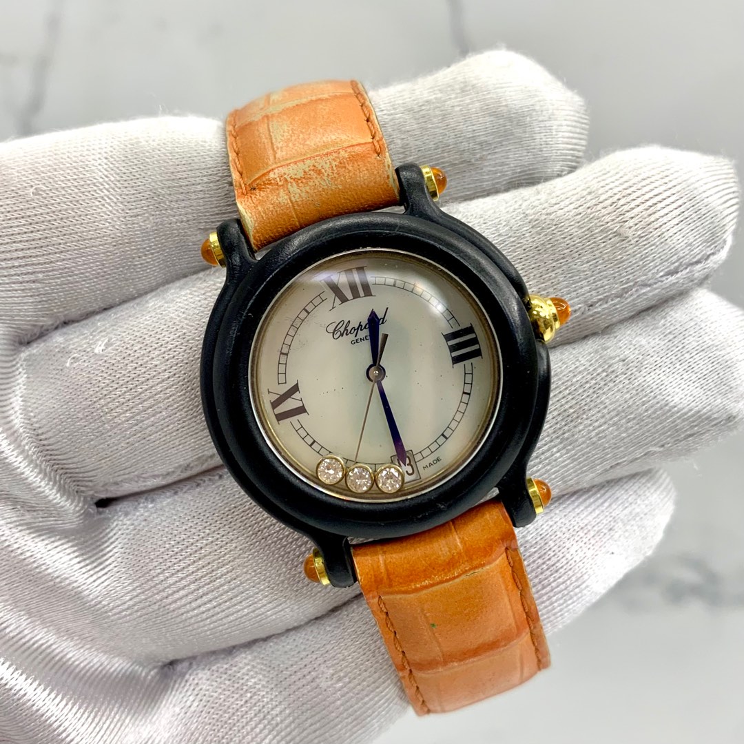 CHOPARD BE HAPPY QUARTZ WATCH 227033511 +, Luxury, Watches on Carousell