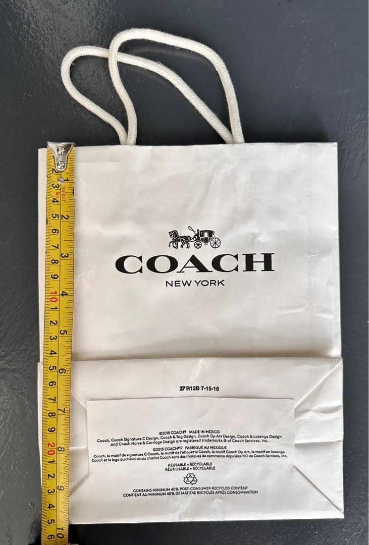 Coach Paper Bag, Luxury, Bags & Wallets on Carousell