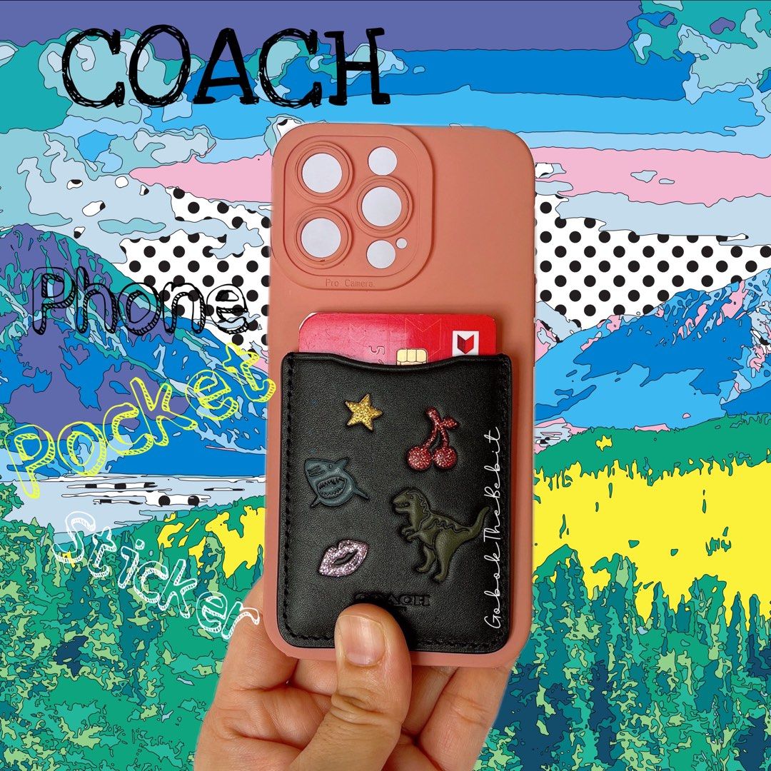 Coach Phone Pocket Sticker, Men's Fashion, Watches & Accessories ...