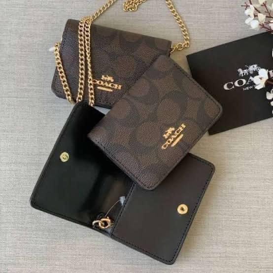 Coach Wallet with Sling, Luxury, Bags & Wallets on Carousell