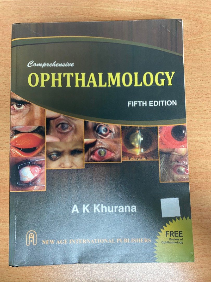 Comprehensive Opthalmology , AK Khurana/Doctor/Houseman/Medical Student ...