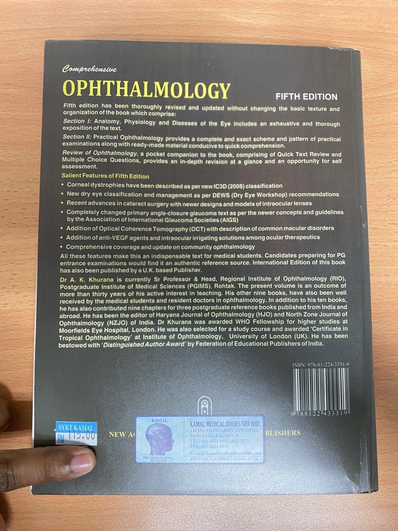 Comprehensive Opthalmology , AK Khurana/Doctor/Houseman/Medical Student ...