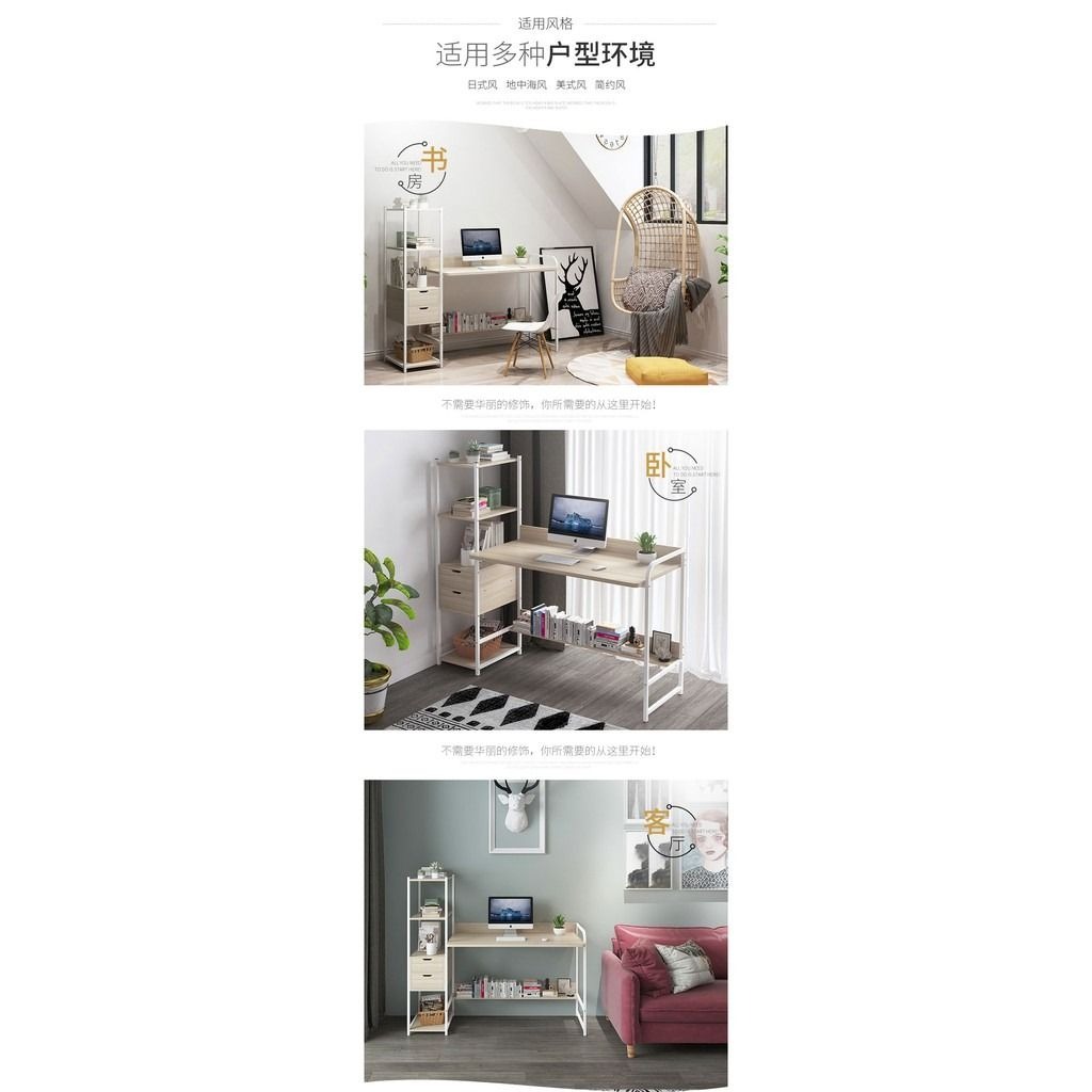 Computer Tables with Bookshelf 3/Computer Table/Study Desk, Furniture ...