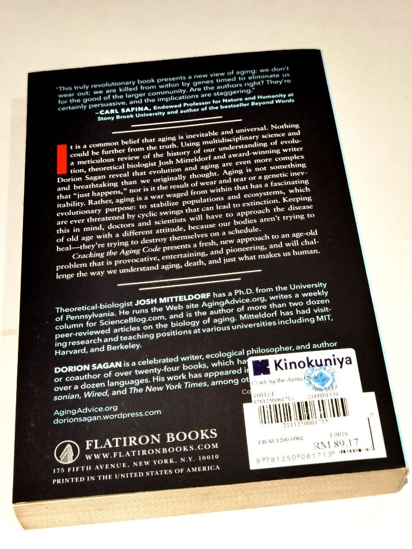 Cracking The Aging Code The New Science Of Getting Old And What It Means For Staying Young Book ...