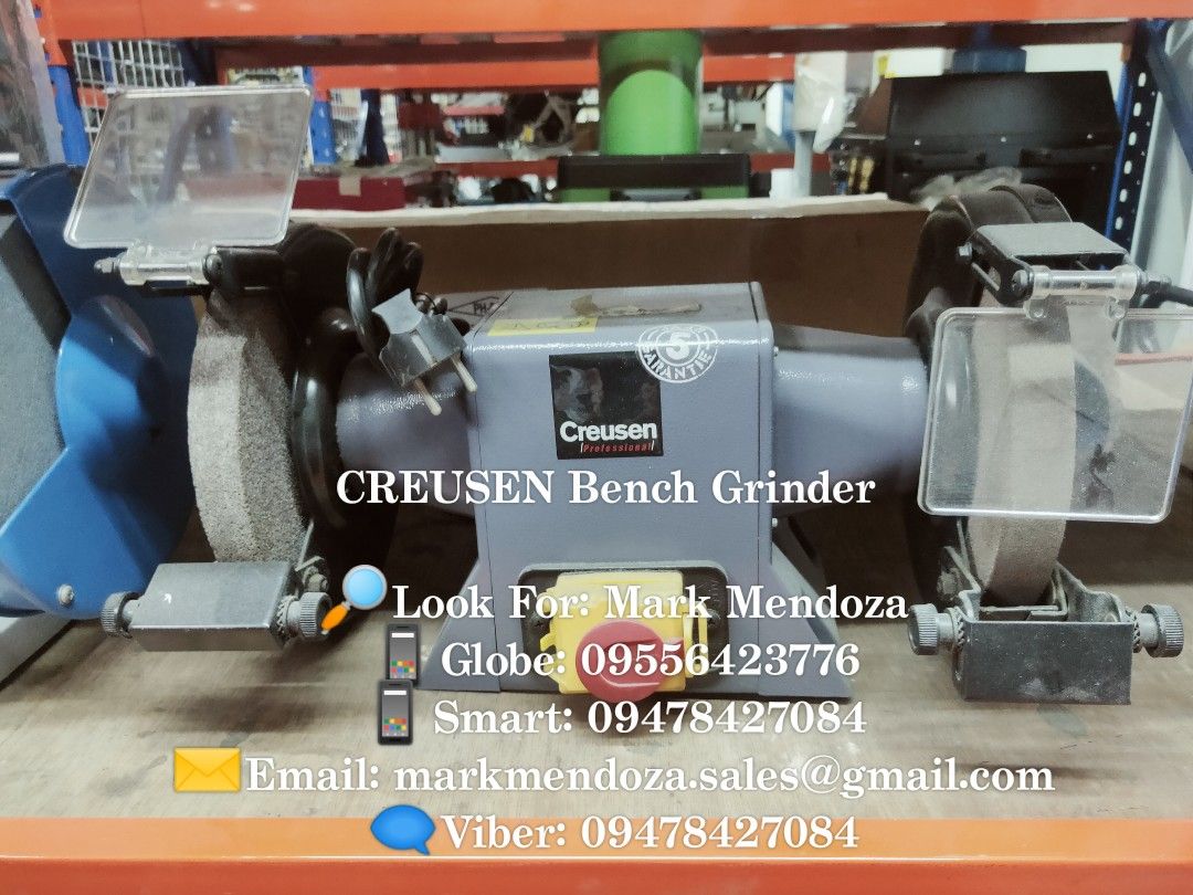CREUSEN Bench Grinder, Commercial & Industrial, Construction Tools ...