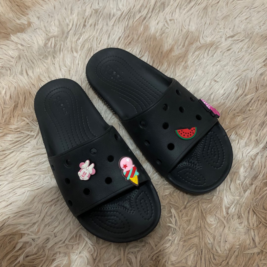CROCS SLIDES, Women's Fashion, Footwear, Slippers and slides on Carousell