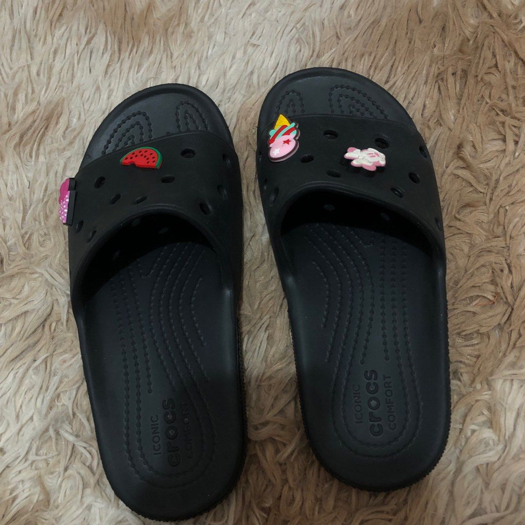 CROCS SLIDES, Women's Fashion, Footwear, Slippers and slides on Carousell