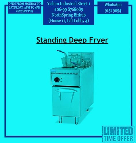 Deep Fryer Standing Code:QO1895, TV & Home Appliances, Kitchen ...