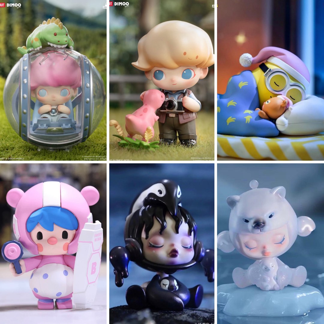 Dimoo, Minion, Sweet Bean, Skullpanda Popmart Jurassic World Better ...