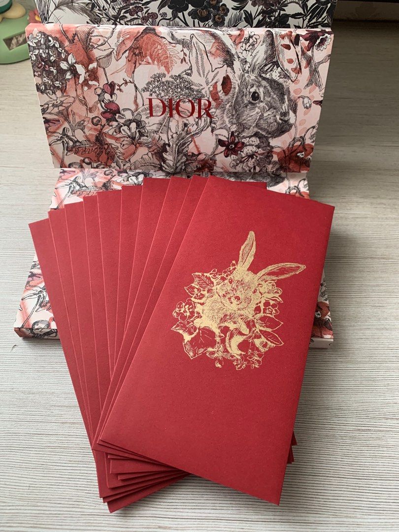 Dior 2023 rabbit red packet (10 pcs per pack), Hobbies & Toys ...