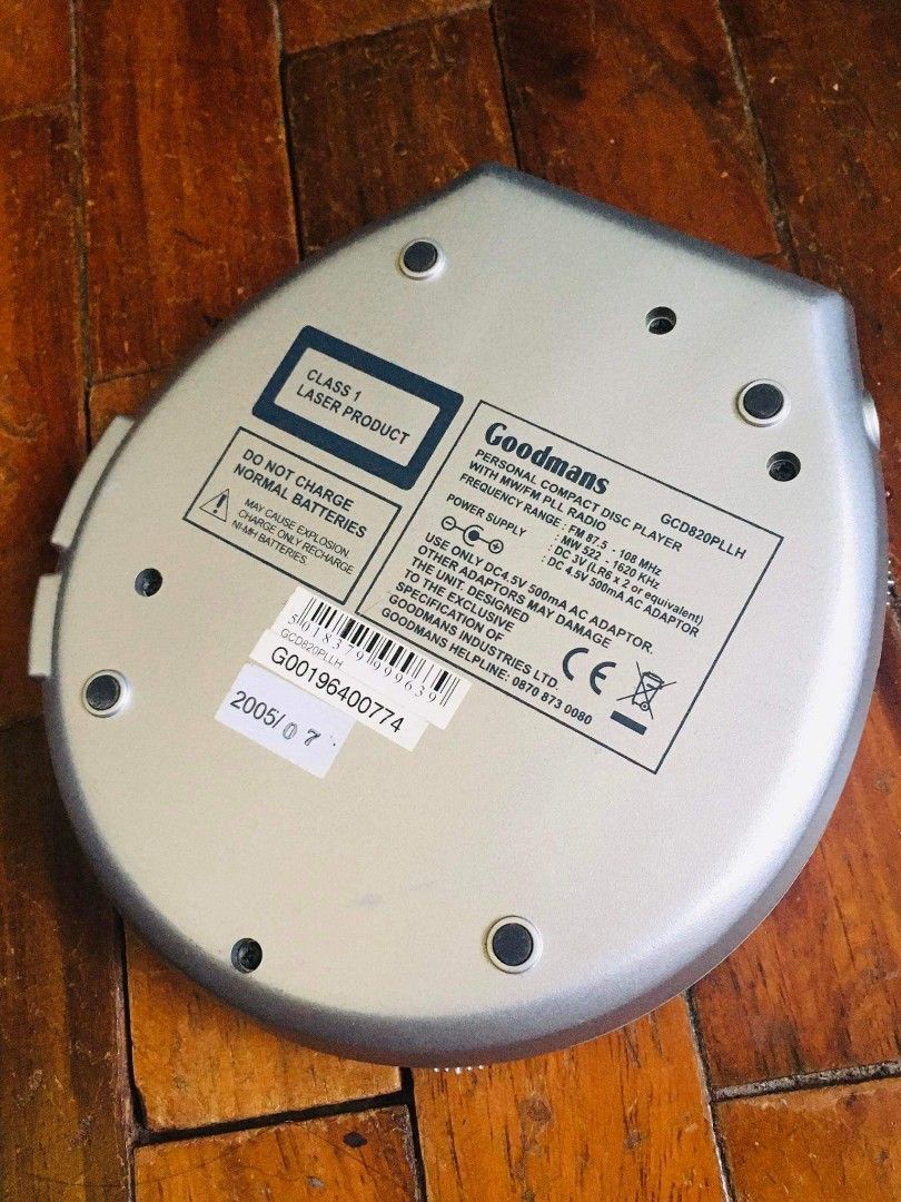 DiSCMAN Portable Player With AM/FM Perfect Working, Audio, Portable ...