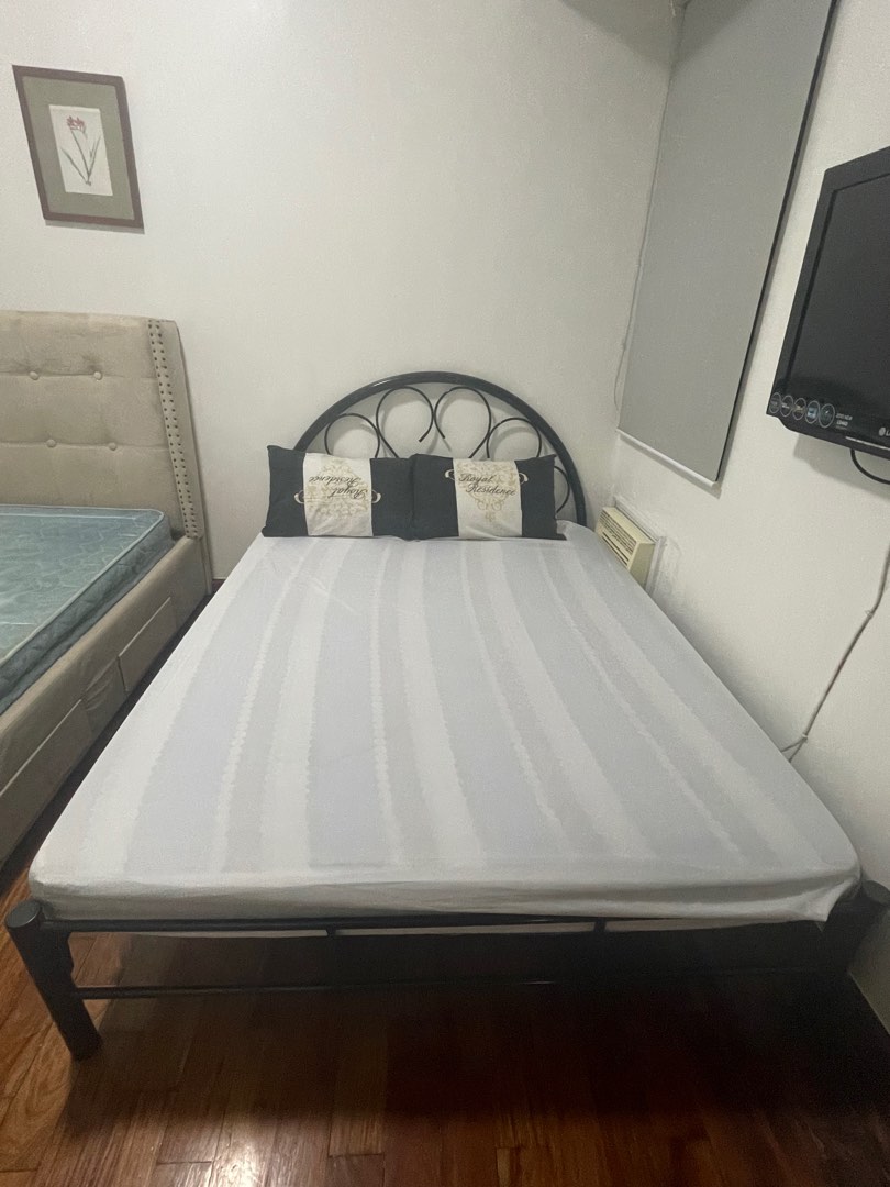 Double padded Bed Frame split -type , Furniture & Home Living ...