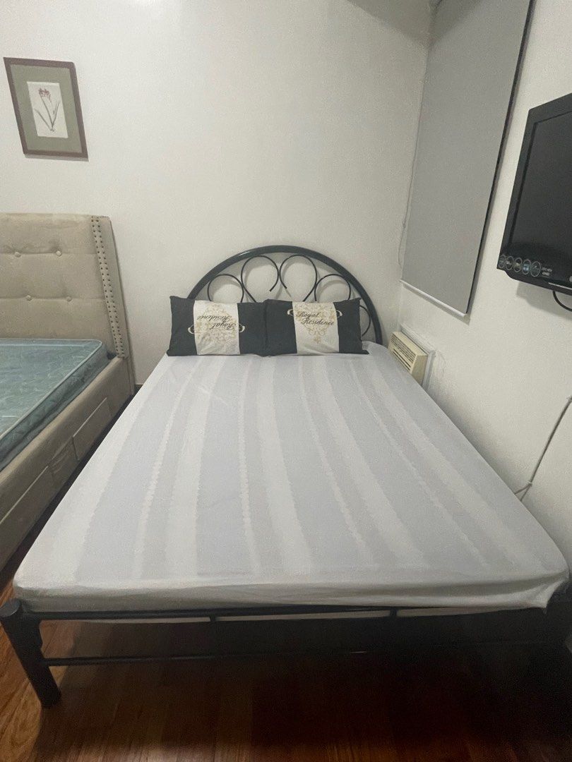 Double padded Bed Frame split -type , Furniture & Home Living ...