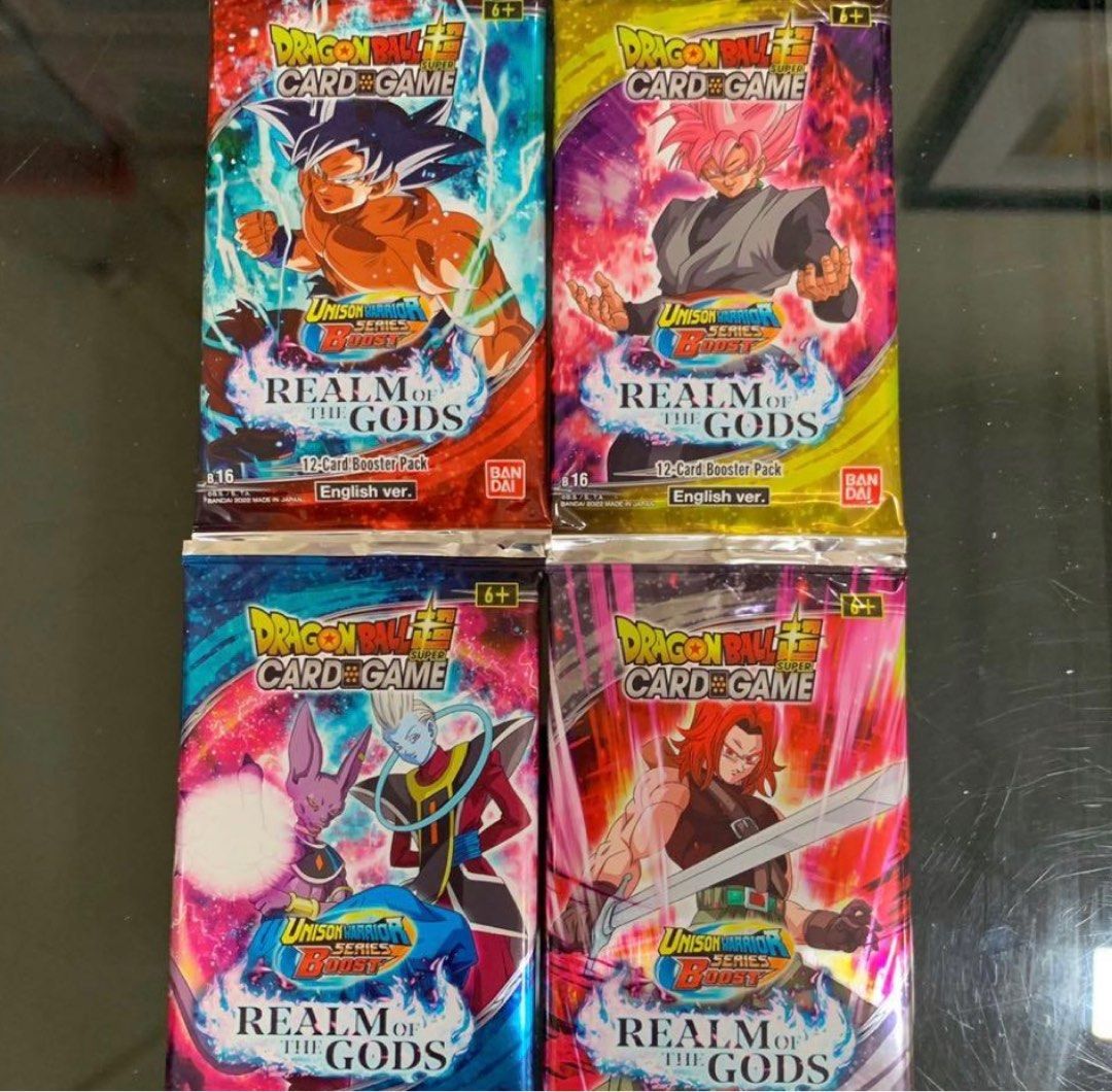 Dragonball Cards Super TCG Realm of God Booster Pack Artwork, Hobbies ...
