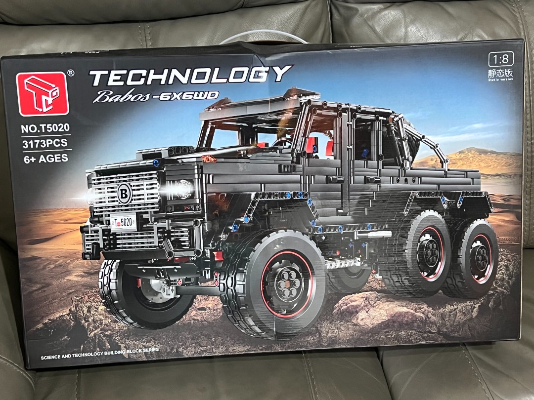 [DYNAMIC CAR] TGL 5020 1:8 Brabus G63 6x6 3173pcs, Hobbies & Toys, Toys ...