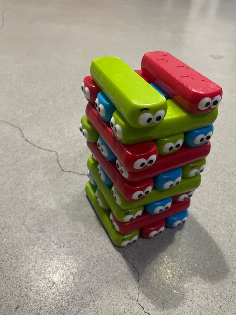 ELC Bugs Building Jenga Tower Uno Stacko, Bayi & Anak, Mainan & Baby ...