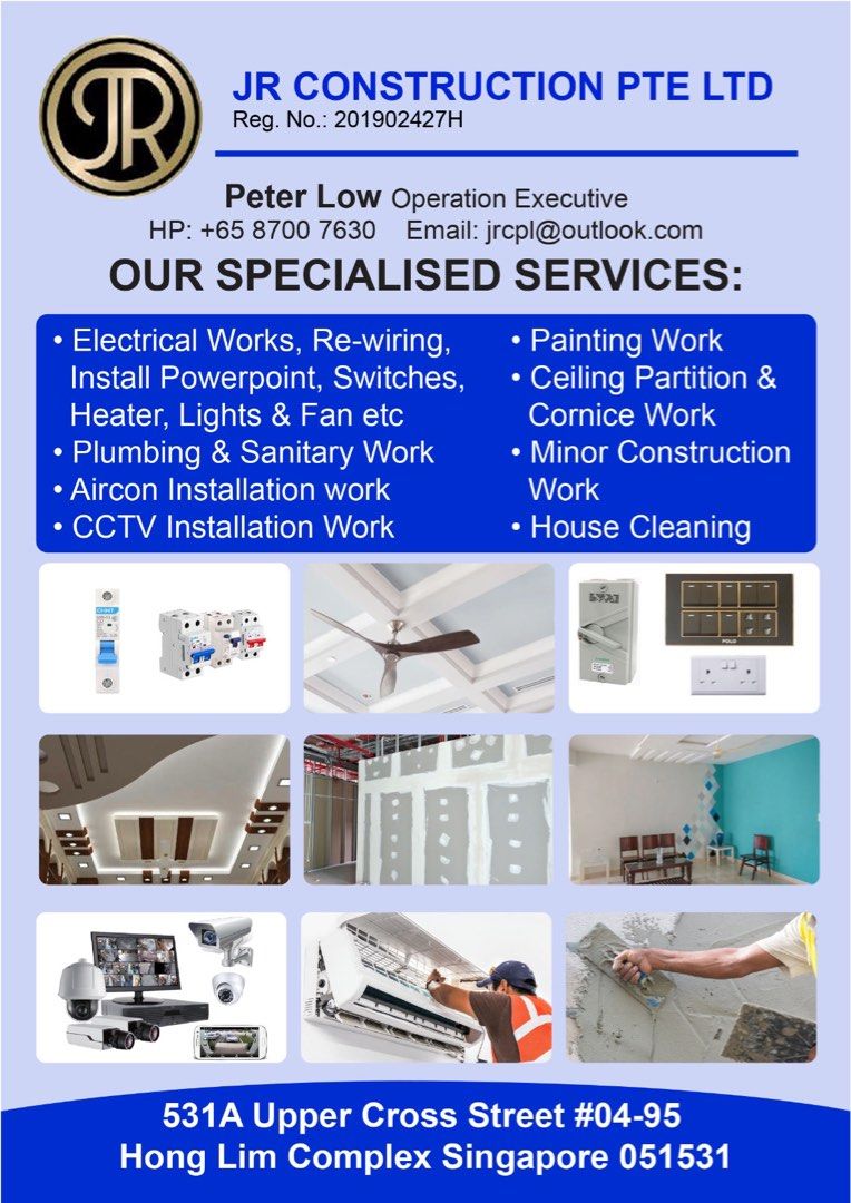 Electrical rewiring for HDB, Condo and Commercial unit, Home Services ...