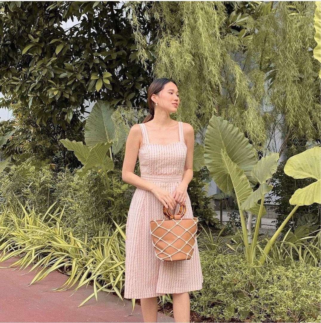 Eternity Loft Janette Sweetheart Flare Midi in Caramel, Women's Fashion, Dresses & Sets, Dresses ...