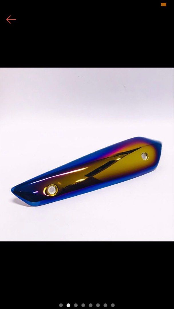 Exhaust cover titanium gold yamaha nmax v1, Motorcycles, Motorcycle ...