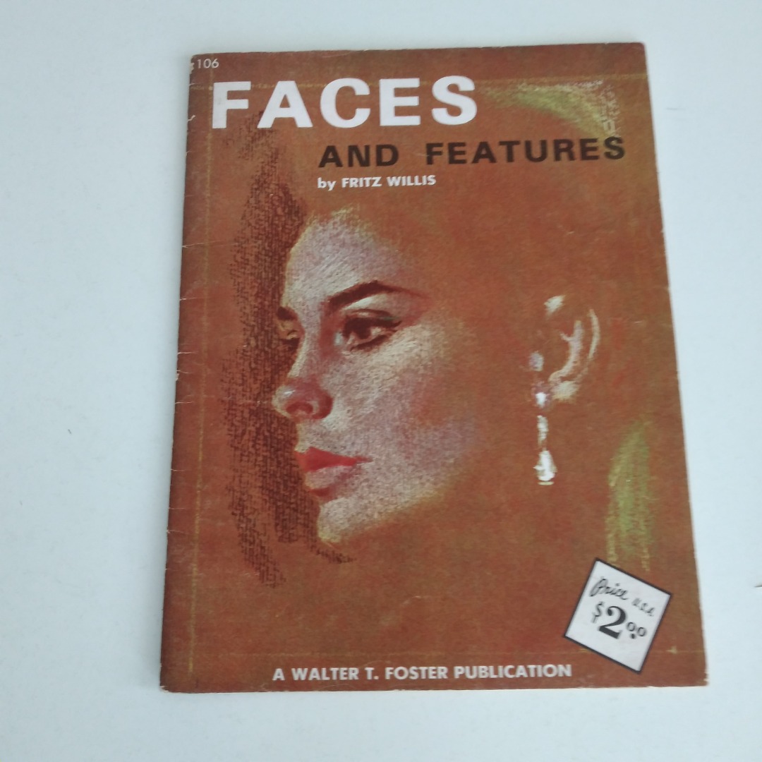 Faces and Features art reference book by Fritz Willis (for drawing ...