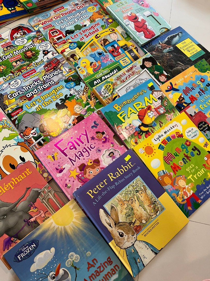 Fisher price flap books and kids interactive learning books, Hobbies ...