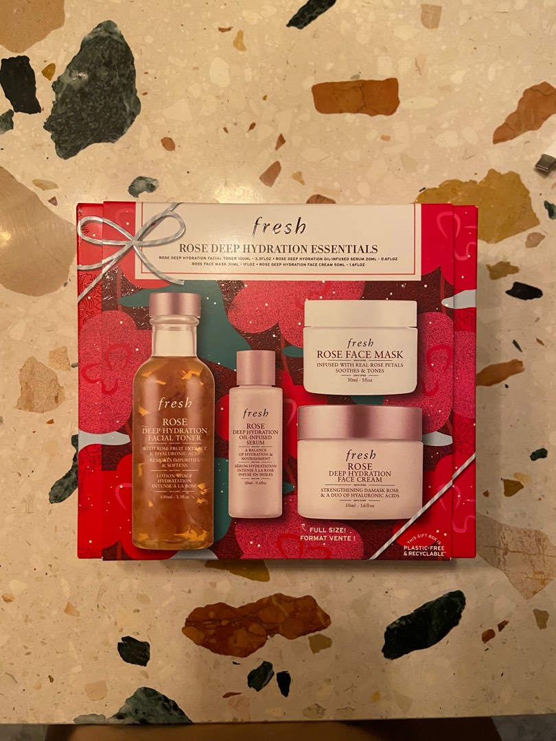 Fresh Rose Deep Hydration Essentials Set, Beauty & Personal Care, Face ...