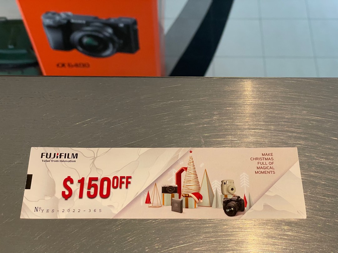 Fujifilm voucher $150, Tickets & Vouchers, Vouchers on Carousell