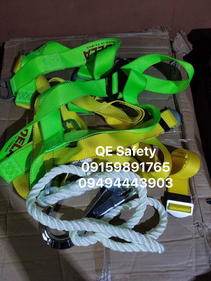 Full Body Harness with Single Lanyard Rope Type Big Hook H-4538 ...