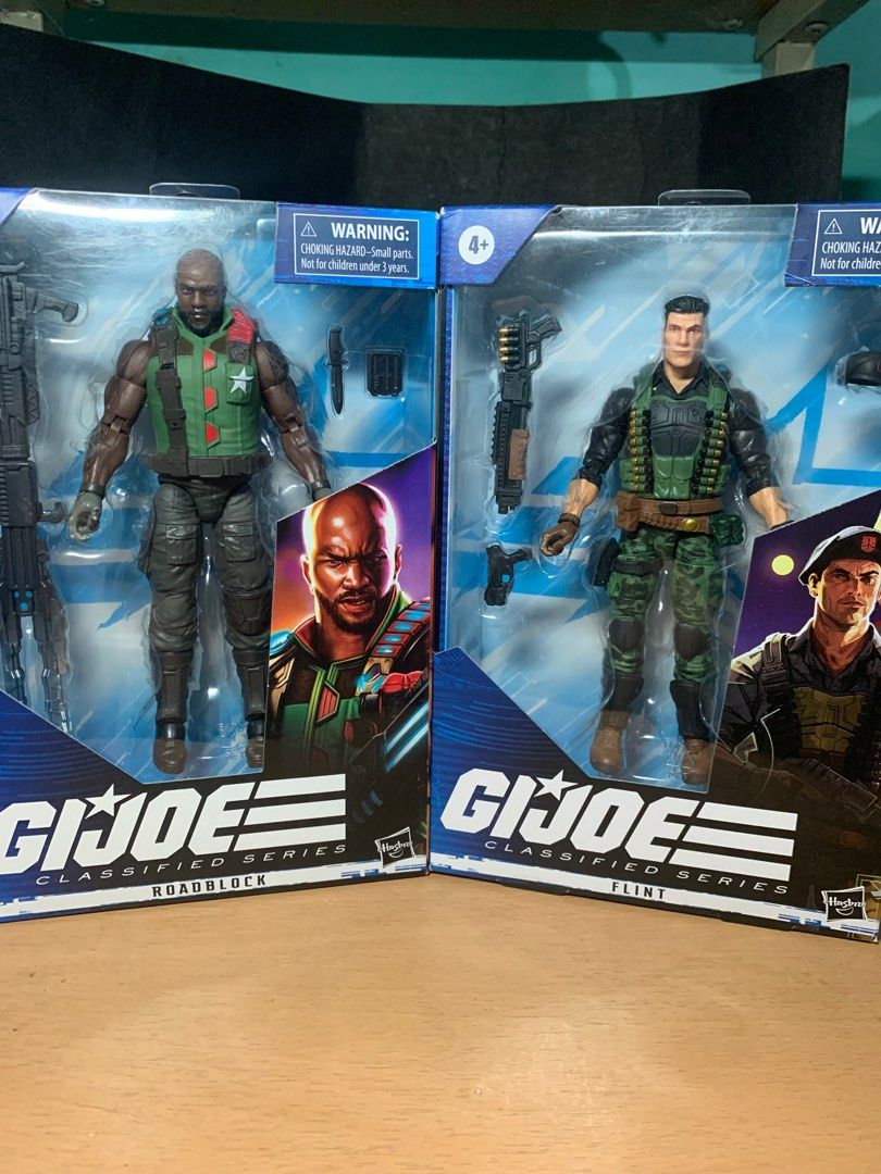 RUSH GI JOE Classified Roadblock and Flint MISB, Hobbies & Toys, Toys ...