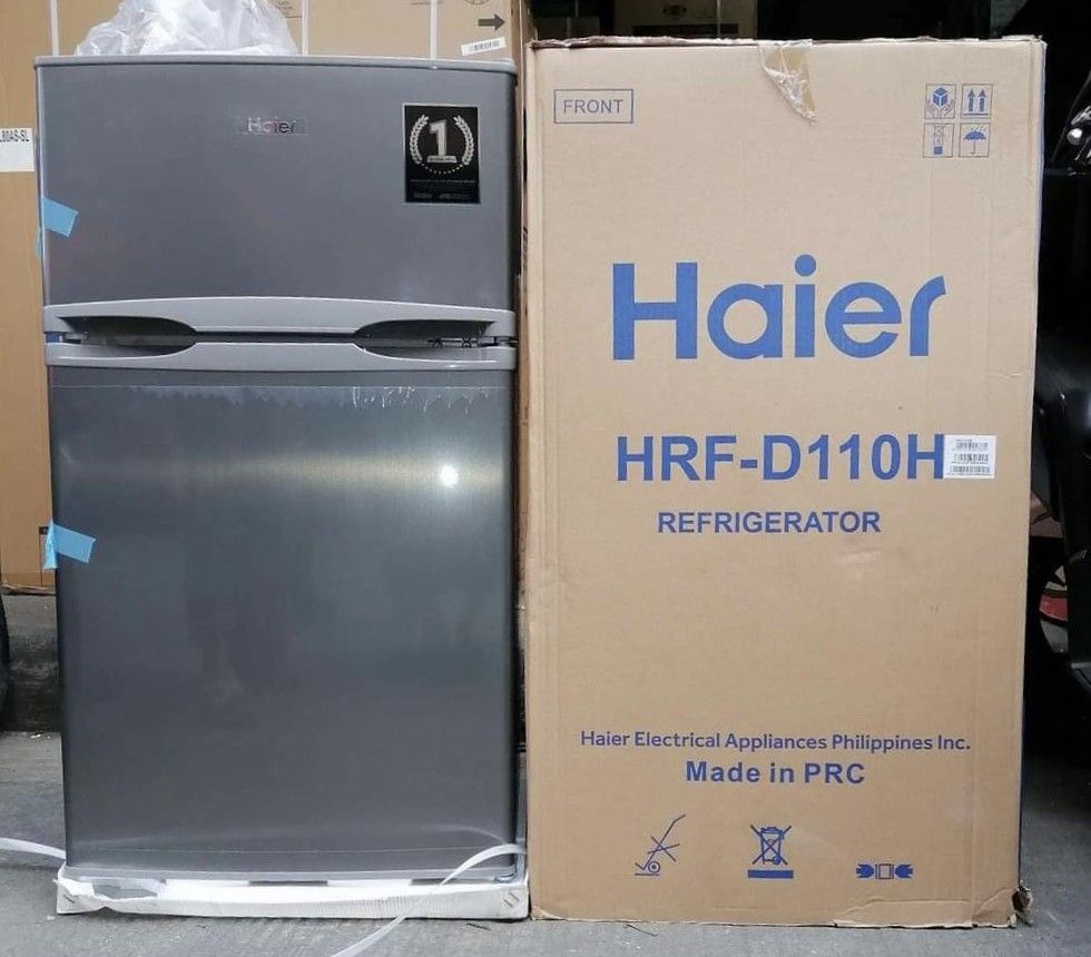 HAIER Refrigerator 2 Door Model: HR-110H, TV & Home Appliances, Kitchen ...