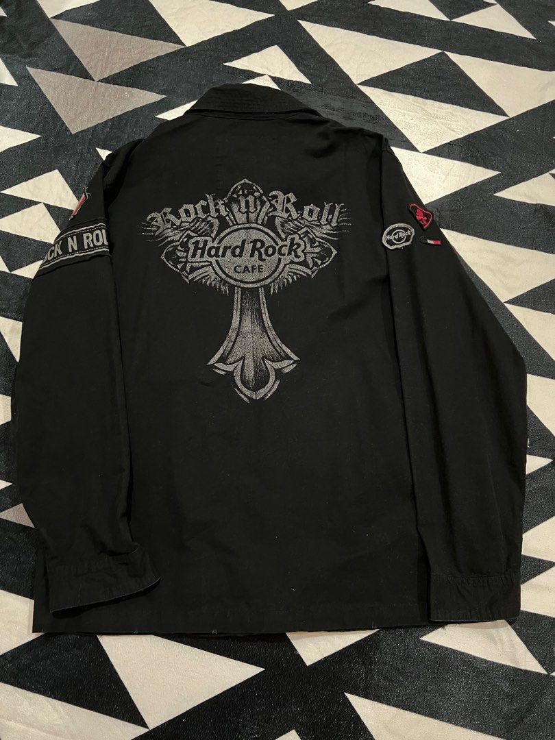 Hard Rock Cafe Jacket, Men's Fashion, Tops & Sets, Hoodies on Carousell