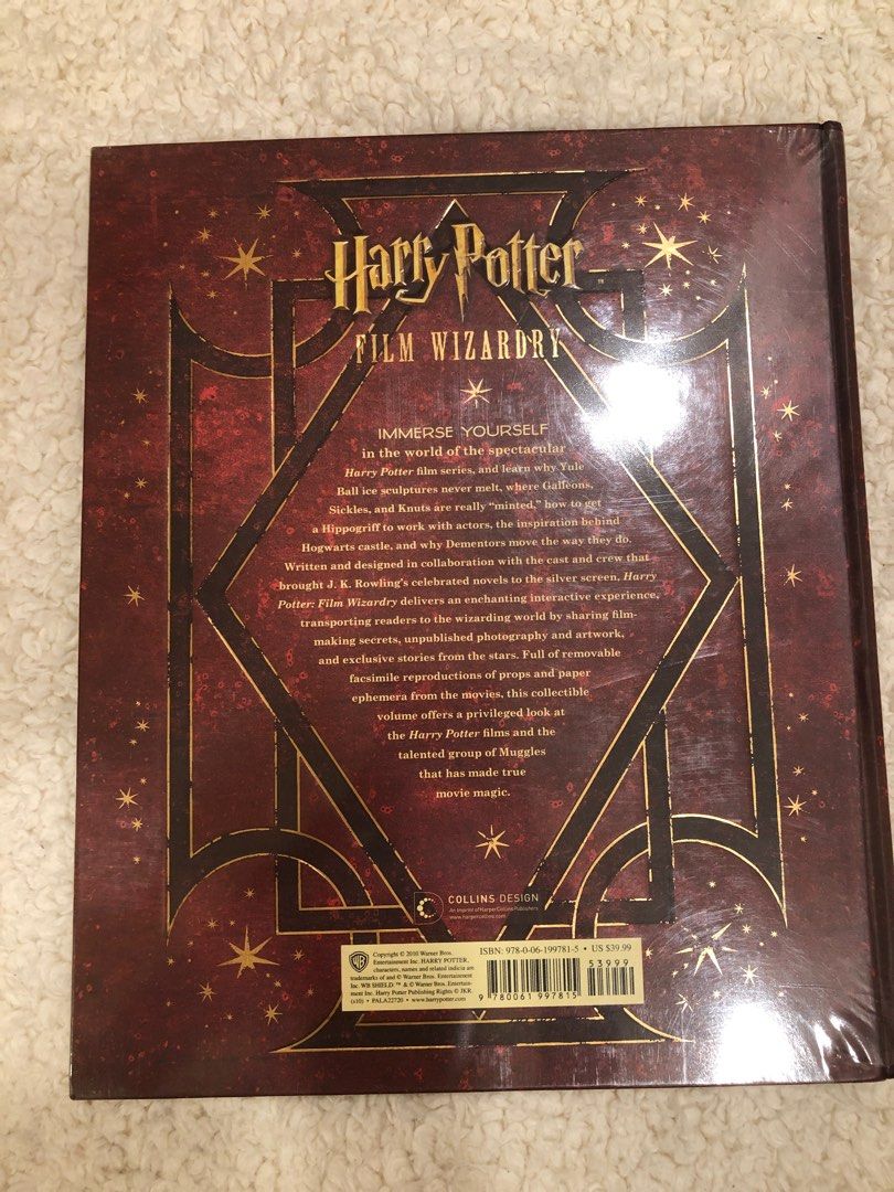 Harry Potter Film Wizardry Book, Hobbies & Toys, Memorabilia ...