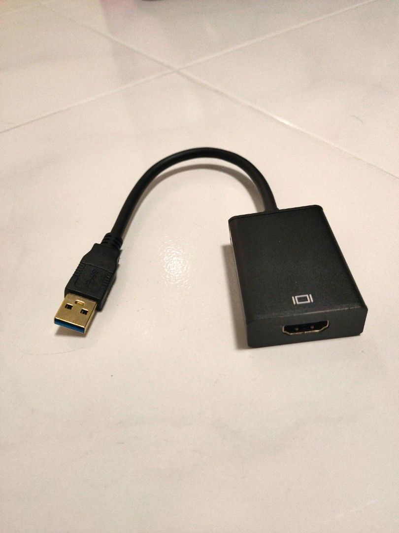 HDMI to USB cable in box - Female to male., Computers & Tech, Parts ...