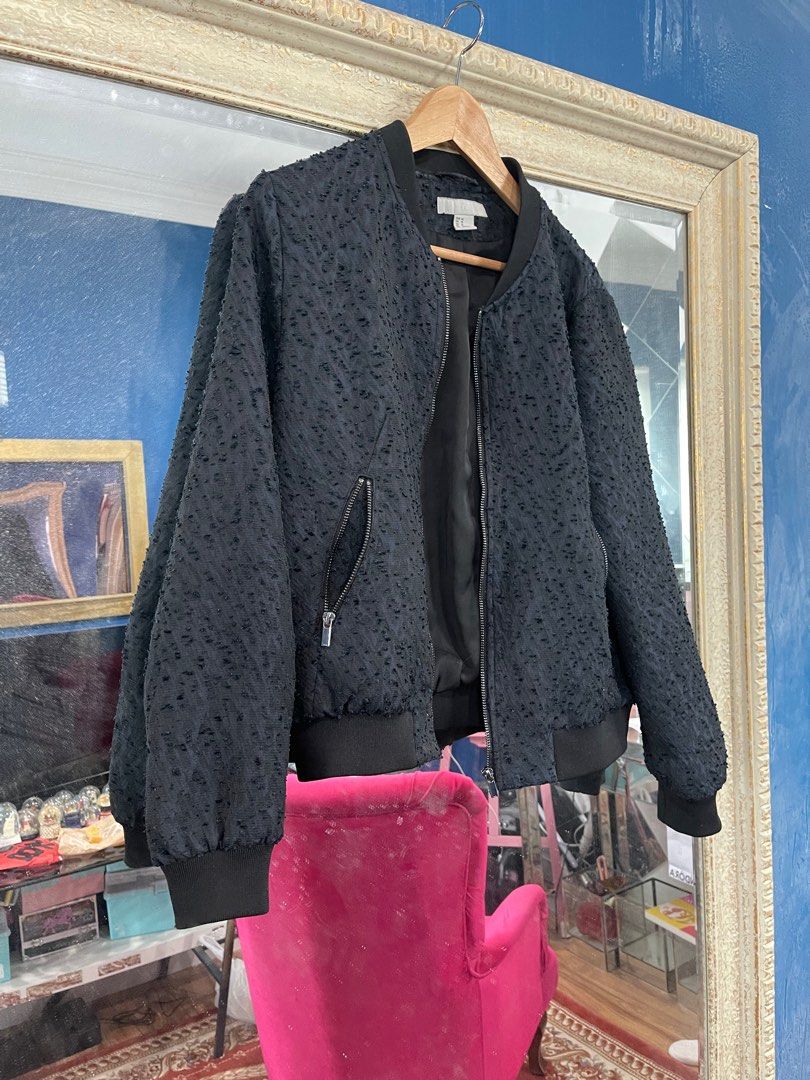 H&M bomber jacket, Women's Fashion, Coats, Jackets and Outerwear on Carousell