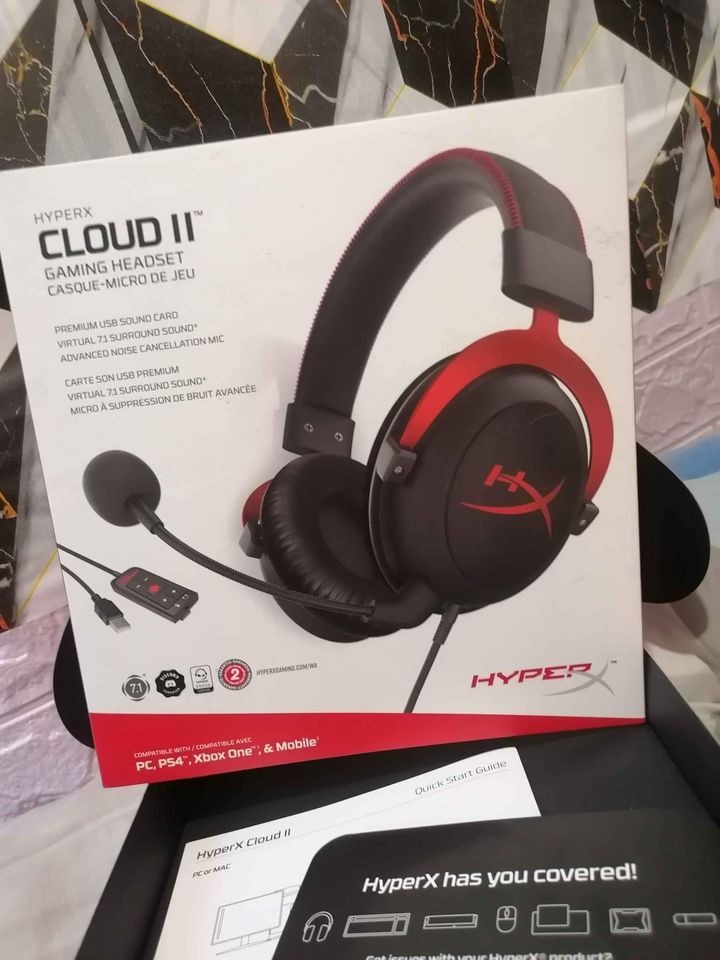 HyperX Cloud II / 2 Wired Gaming Headset, Audio, Headphones & Headsets ...