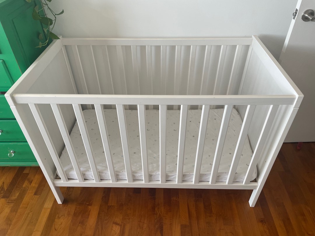 IKEA Sundvik Crib, Babies & Kids, Baby Nursery & Kids Furniture, Cots & Cribs on Carousell