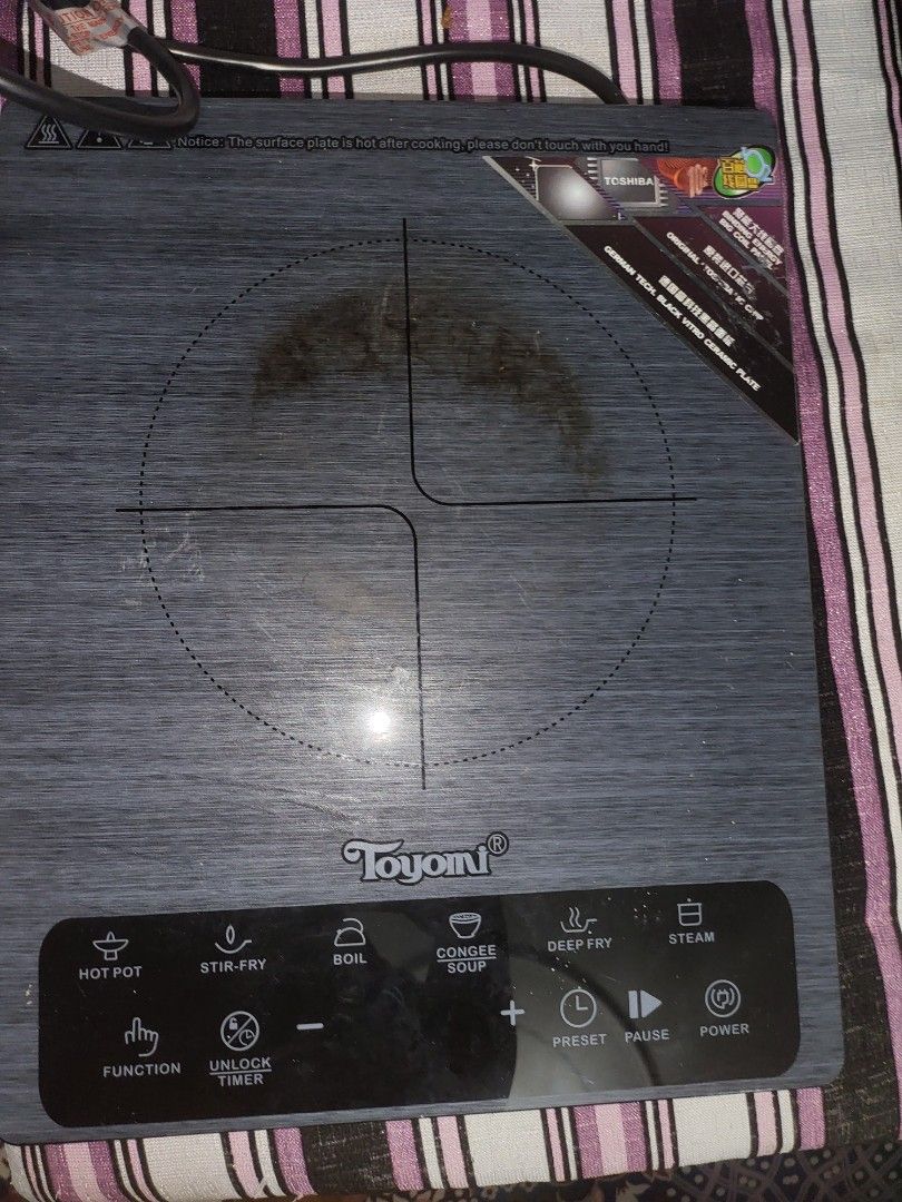 Induction cooker toyomi, TV & Home Appliances, Kitchen Appliances ...