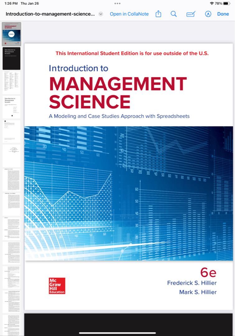 Introduction to Management Science (PDF), Hobbies & Toys, Books ... Introduction to Management Science (PDF), Hobbies & Toys, Books ...