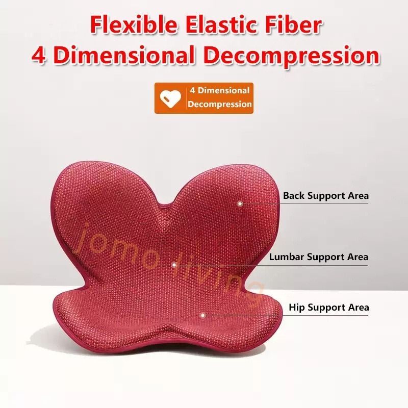 Japan No. 1 Posture Correction Chair Cushion Lumbar Waist Back Support ...